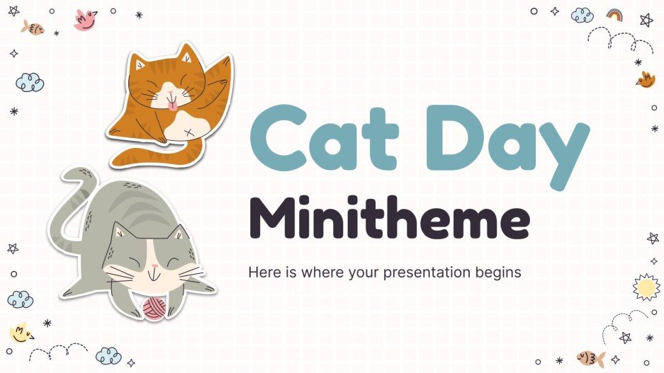 Free Cat-related Google Slides themes & PowerPoint templates