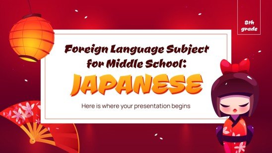 Free Foreign Language templates for Google Slides & PPT