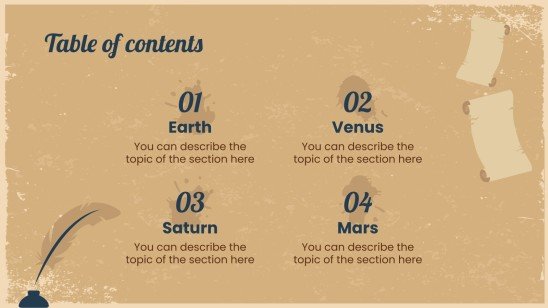 Classic English Novels Google Slides & PowerPoint template