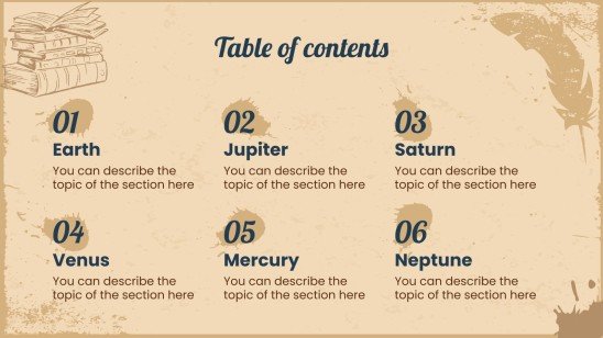 Classic English Novels Google Slides & PowerPoint template