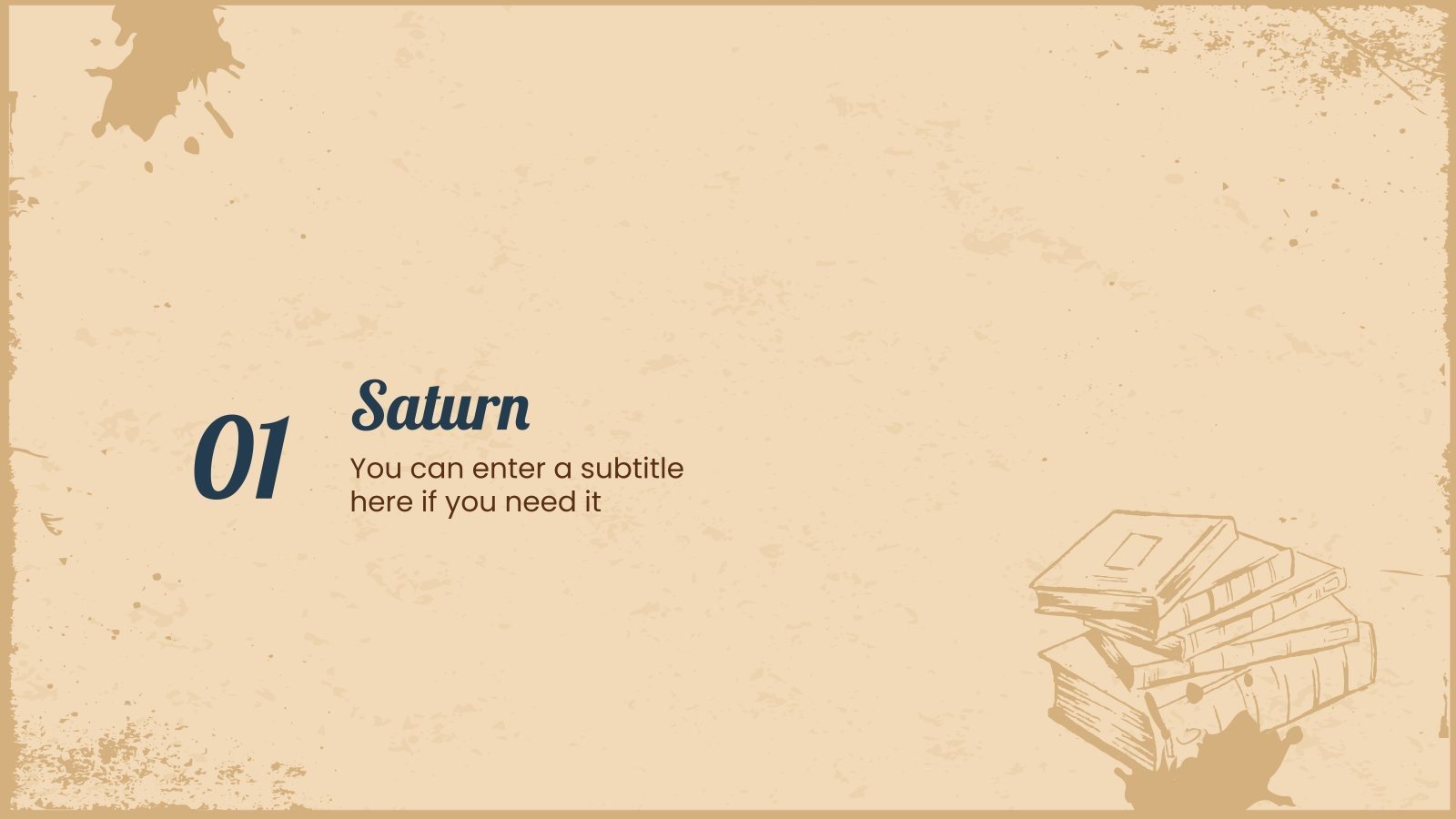 Classic English Novels Google Slides & PowerPoint template