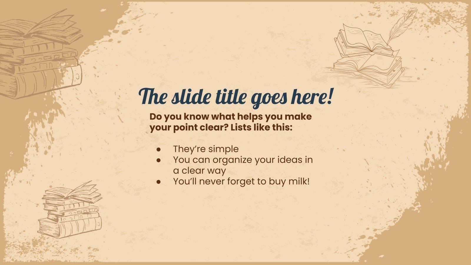 Classic English Novels Google Slides & PowerPoint template