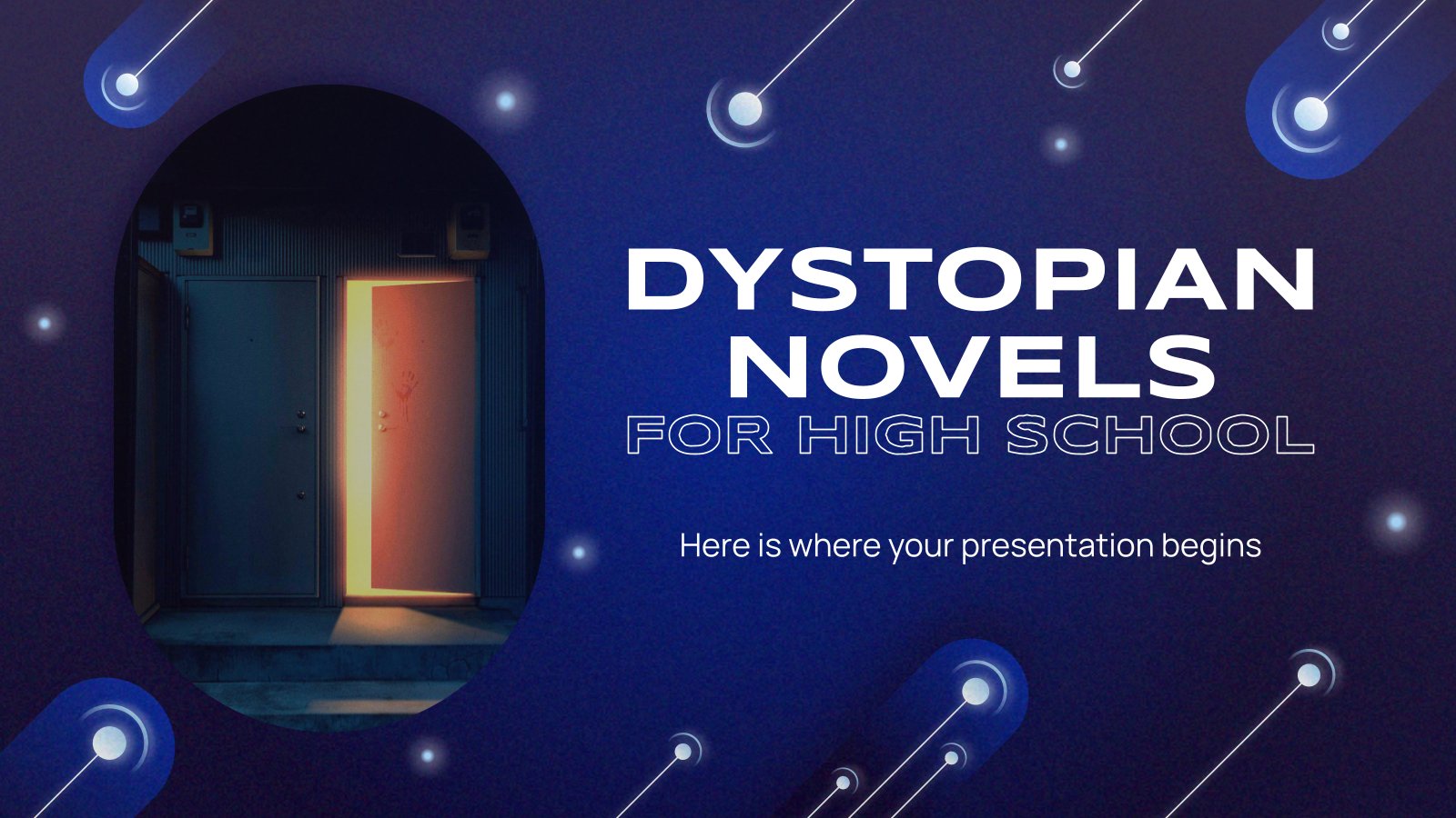 Dystopian Novels For High School Google Slides PPT