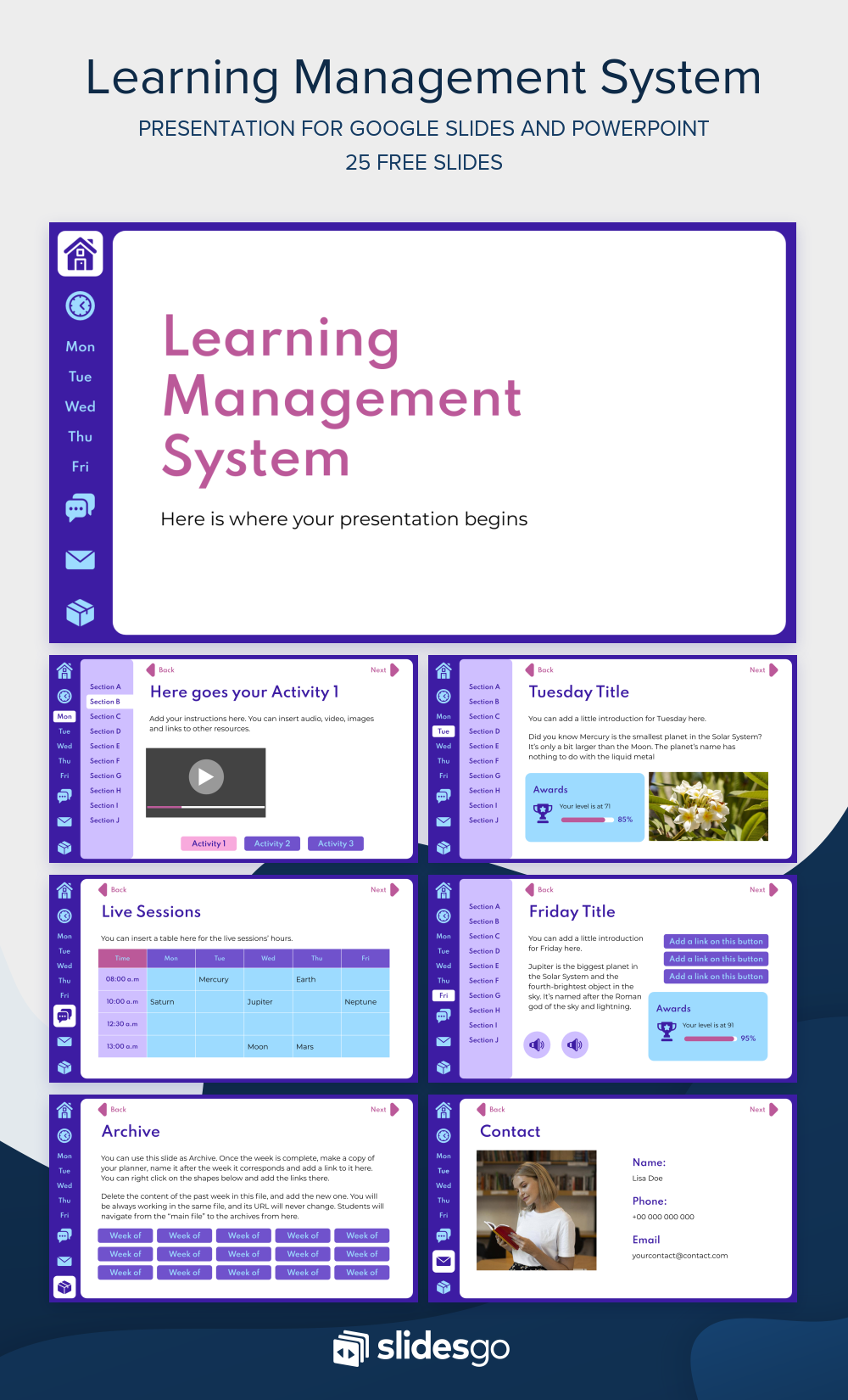Learning Management System | Google Slides & PPT theme