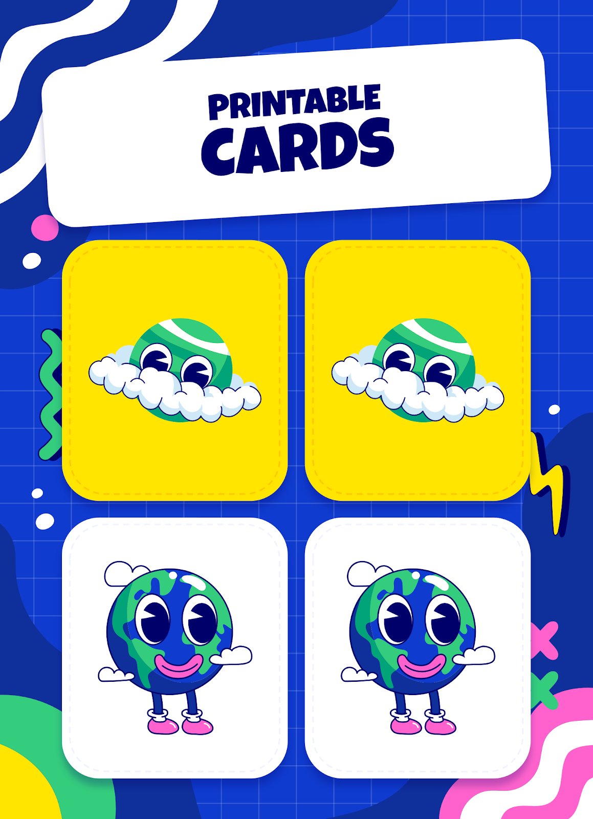 Cartas imprimibles para memorama | Google Slides y PPT