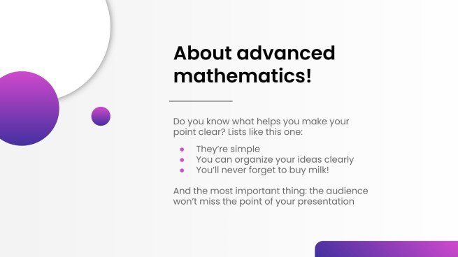 College: Mathematics | Google Slides & PowerPoint