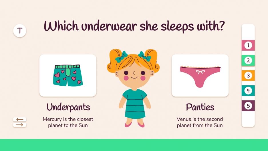 Clothing Flashcards Google Slides theme & PowerPoint template