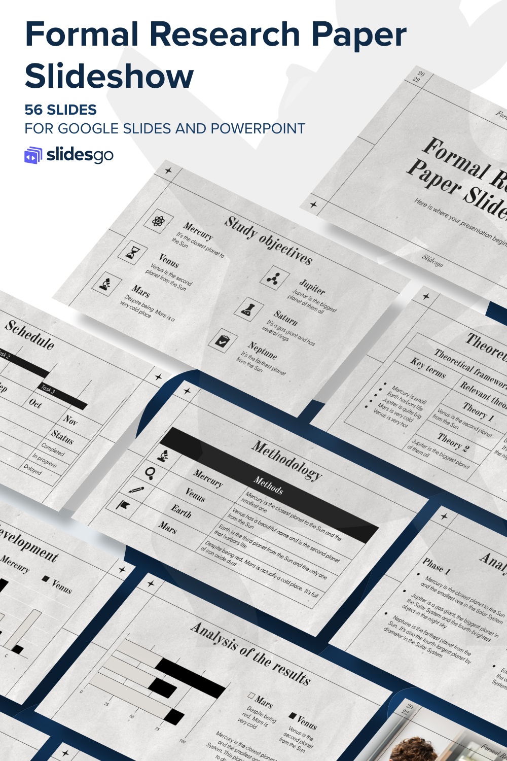 Formal Research Paper Slideshow | Google Slides & PowerPoint