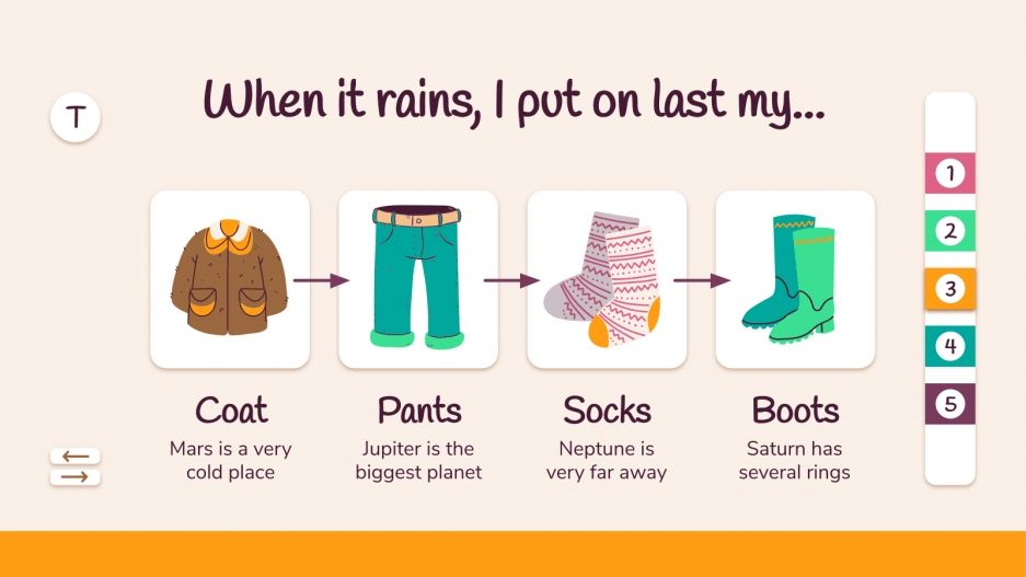 Clothing Flashcards Google Slides theme & PowerPoint template