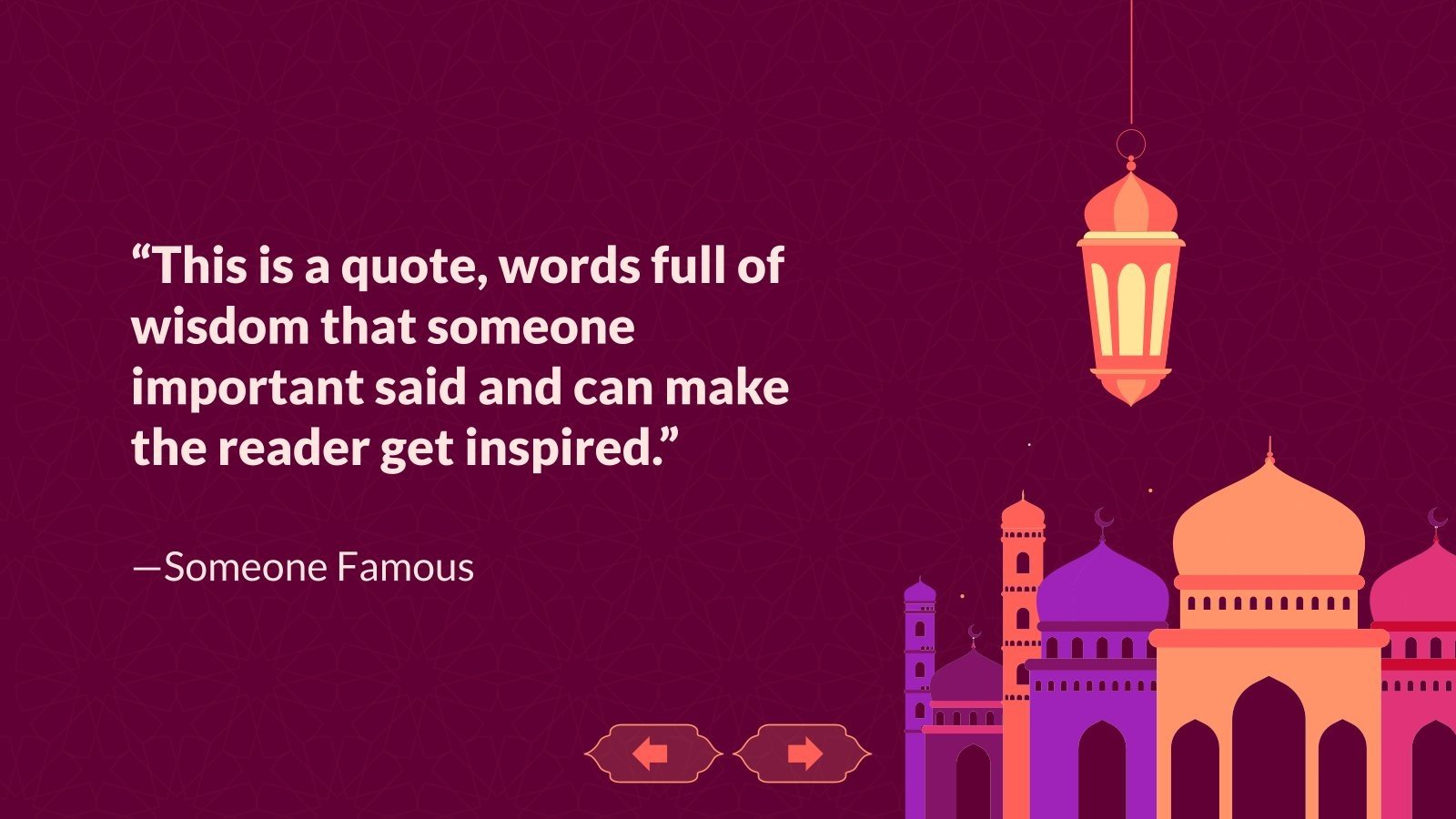 Eid Mubarak Google Slides theme and PowerPoint template