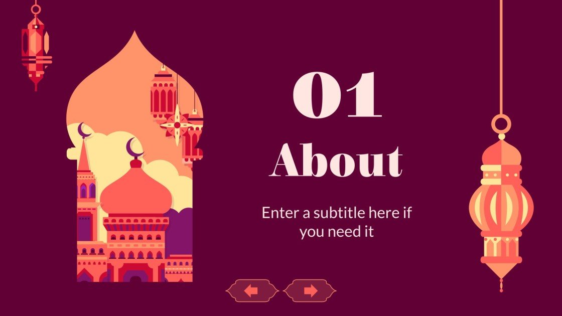 Eid Mubarak Google Slides theme and PowerPoint template