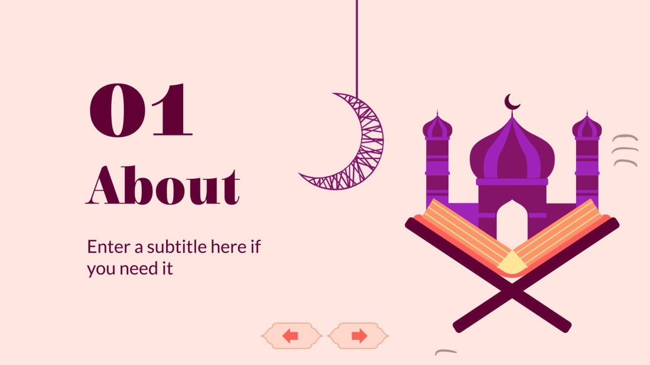 Eid Mubarak Google Slides theme and PowerPoint template