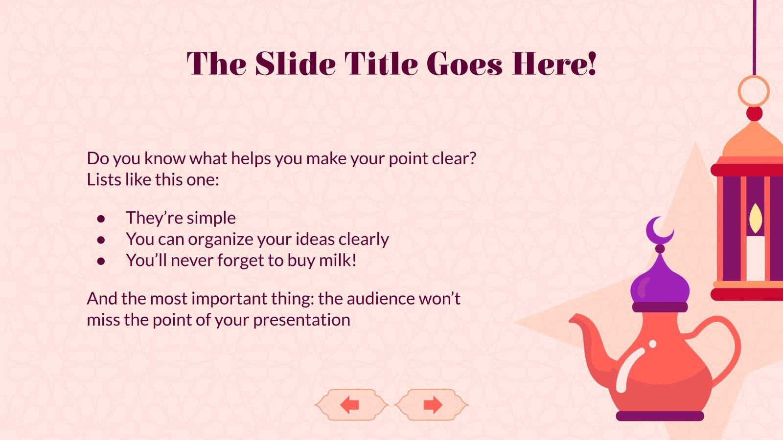 Eid Mubarak Google Slides theme and PowerPoint template