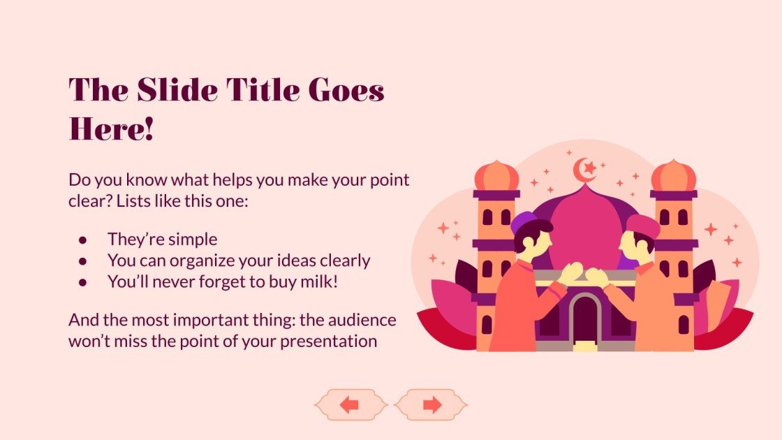 Eid Mubarak Google Slides theme and PowerPoint template