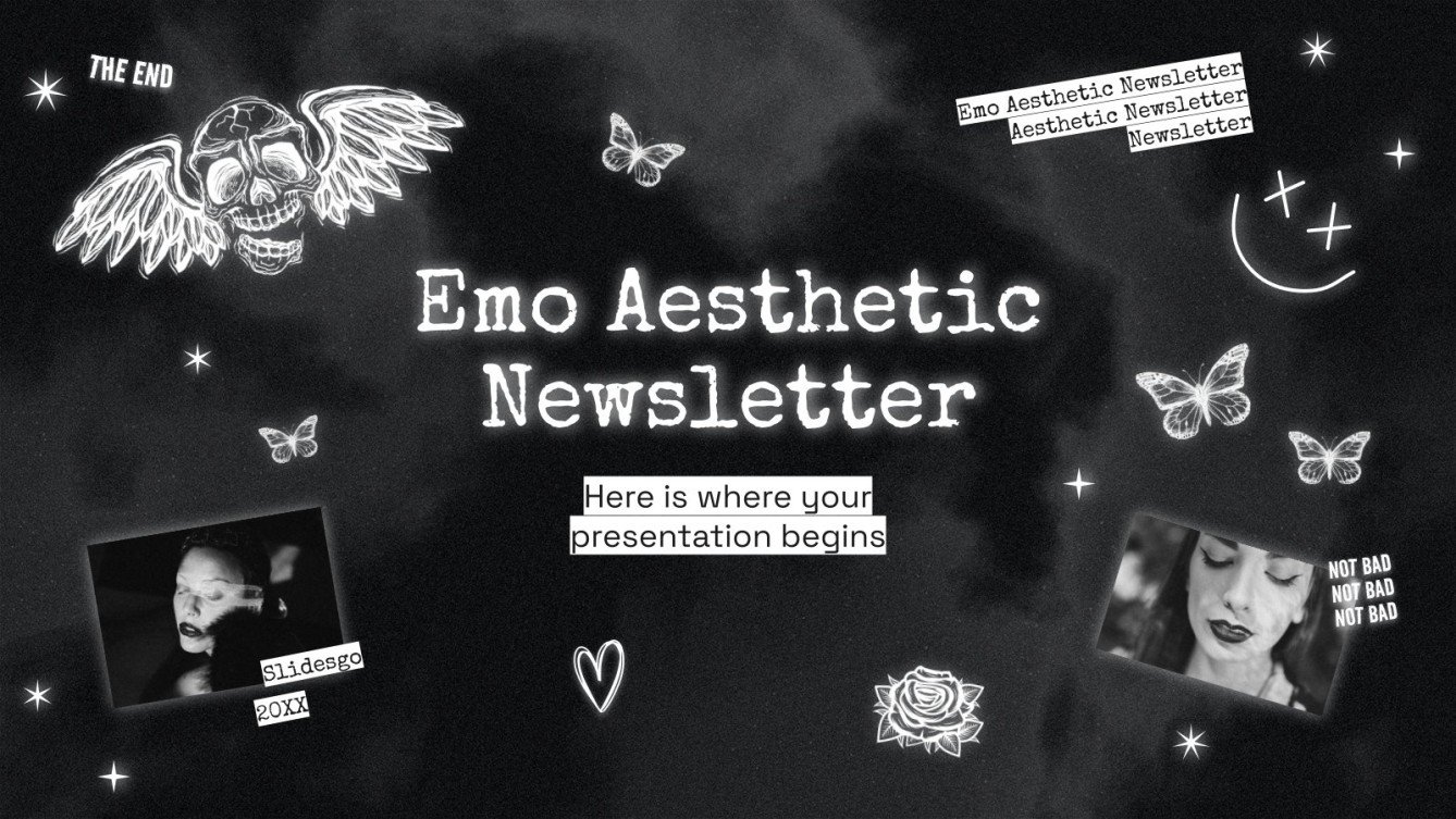Emo Aesthetic Newsletter | Google Slides & PowerPoint