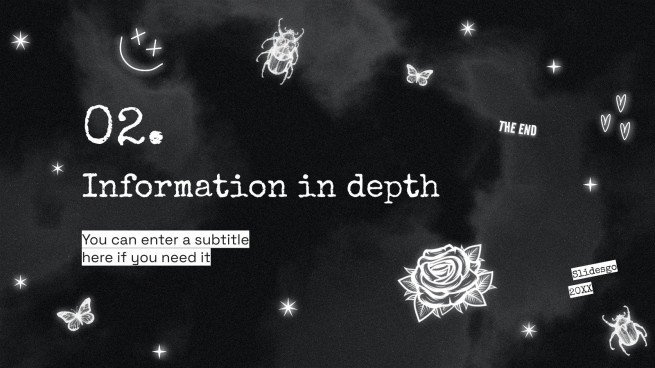 Newsletter de estética emo | Google Slides y PowerPoint