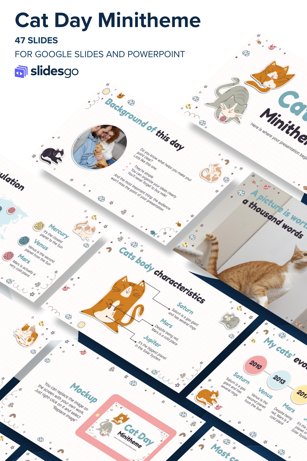 Cat Day Minitheme | Google Slides and PowerPoint