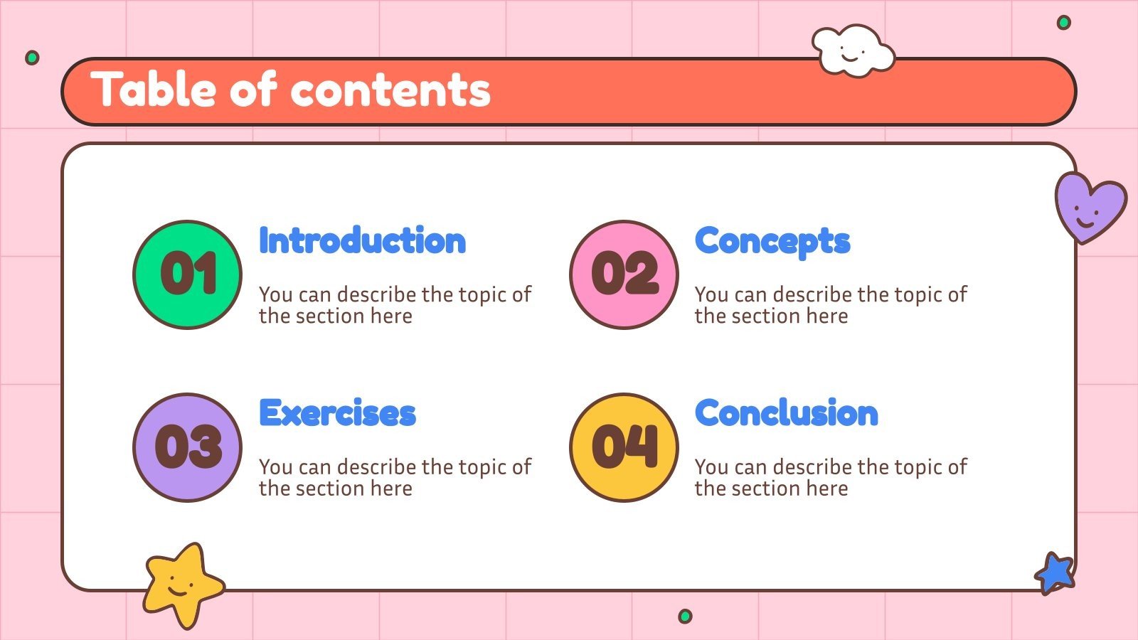 Gramática para preescolar: adjetivos | Google Slides e PPT