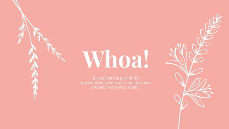 Floral Wedding Google Slides and PowerPoint Template