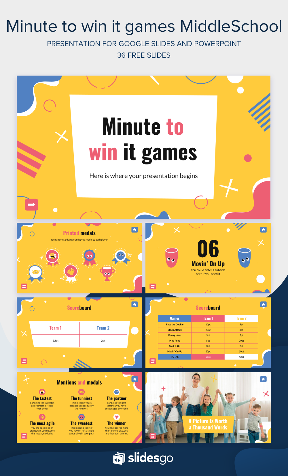 Minute to Win It Games | Template for Google Slides & PPT