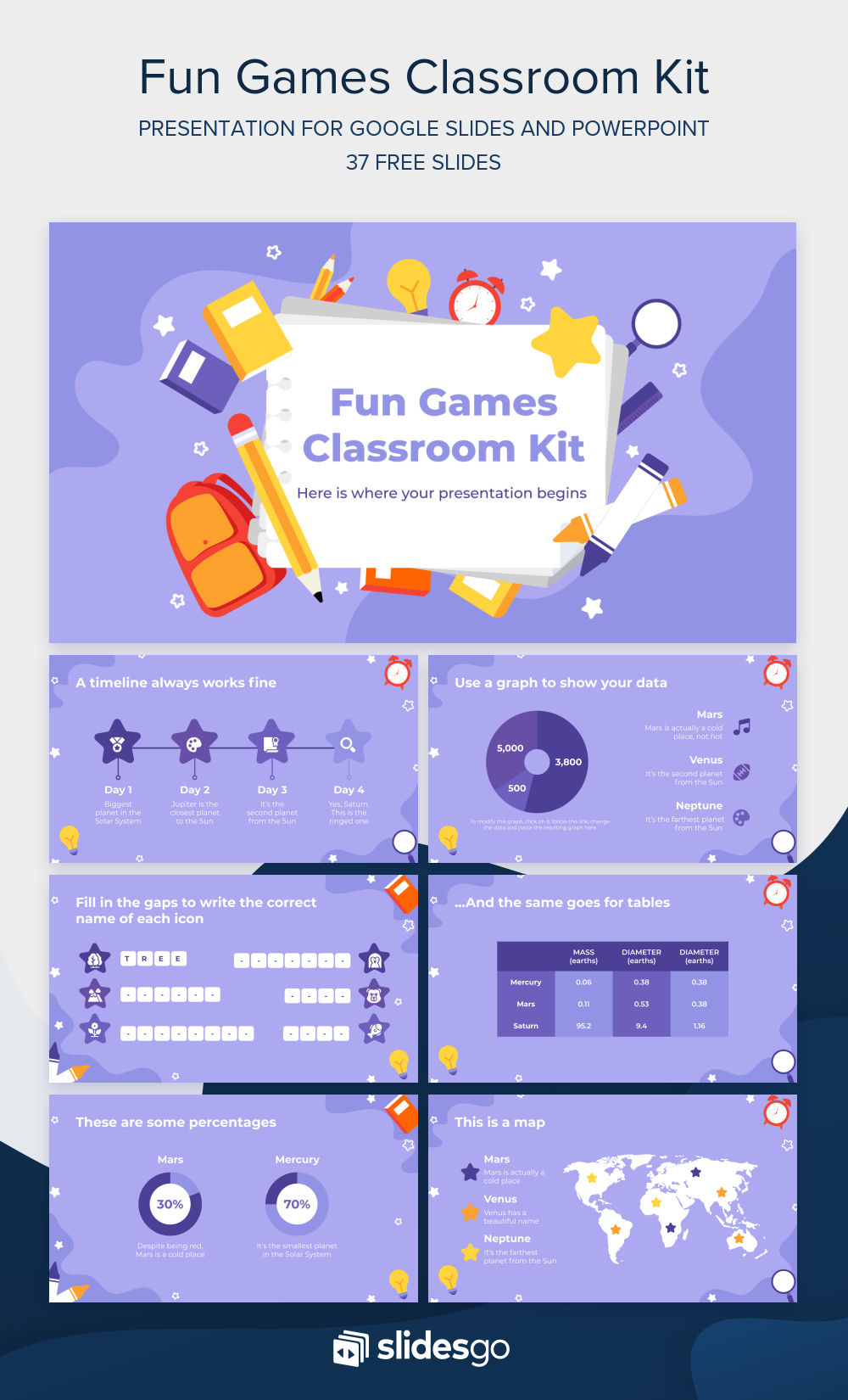 Fun Games Classroom Kit | Google Slides & PPT template