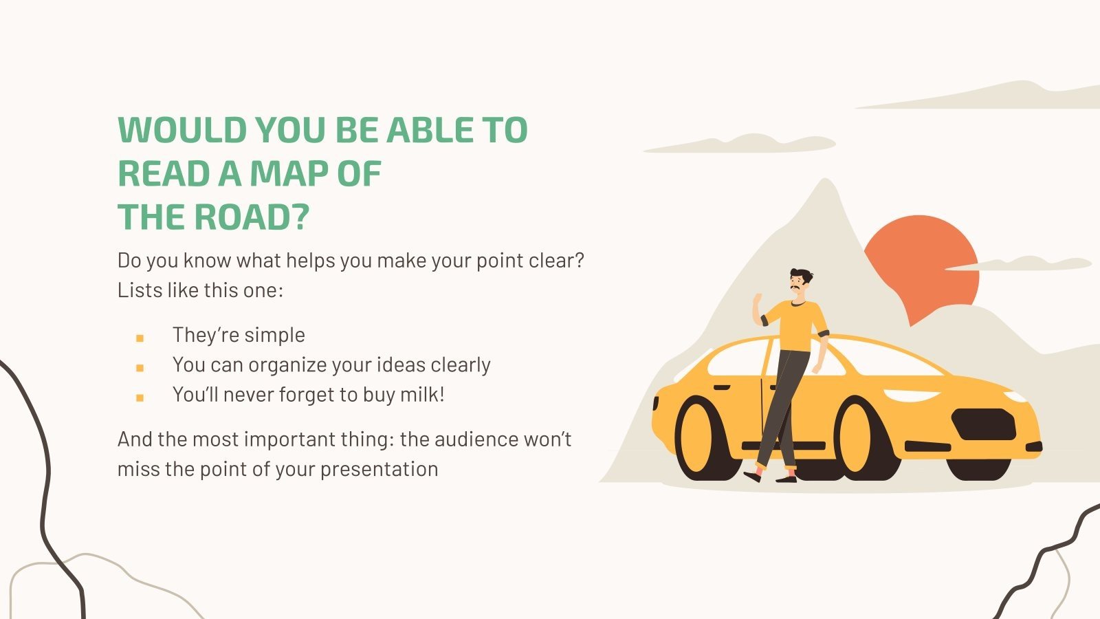 Read a Road Map Week | Google Slides & PowerPoint template
