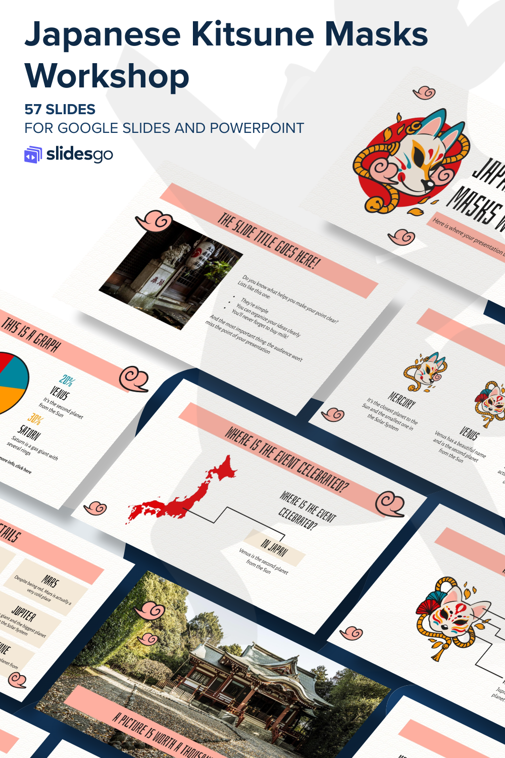 Japanese Kitsune Masks Workshop | Google Slides & PowerPoint