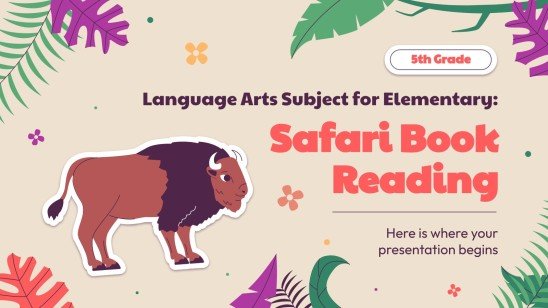 Primaria: lectura de libros de safari | Google Slides y PPT