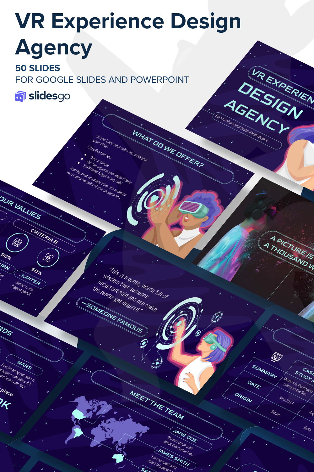 VR Experience Design Agency | Google Slides and PowerPoint