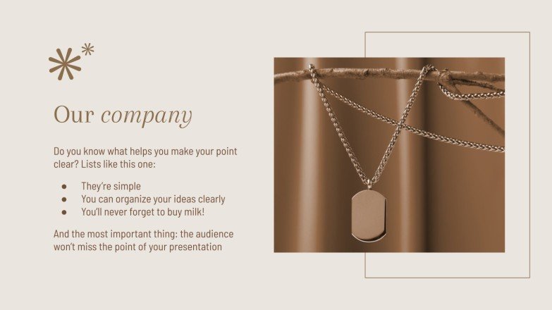 Jewelry & Accessories Catalog | Google Slides and PowerPoint