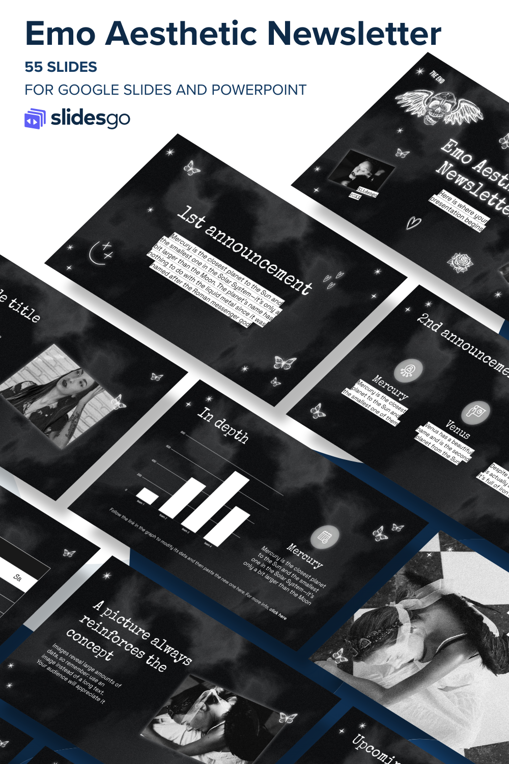 Emo Aesthetic Newsletter | Google Slides & PowerPoint