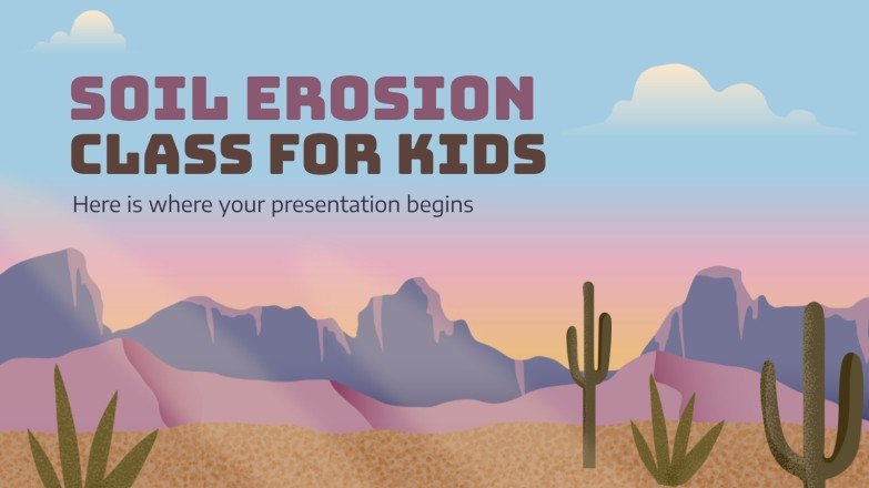 Free desert templates for Google Slides and PowerPoint