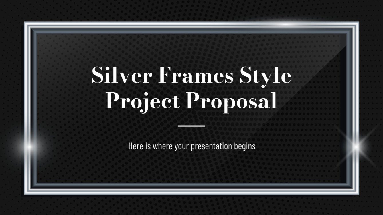 Free Google Slides and PowerPoint Templates in silver