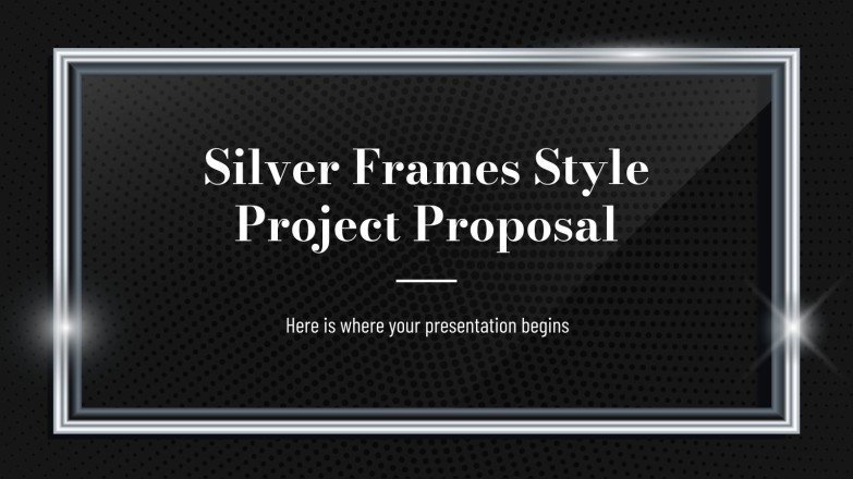Free Google Slides and PowerPoint Templates in silver
