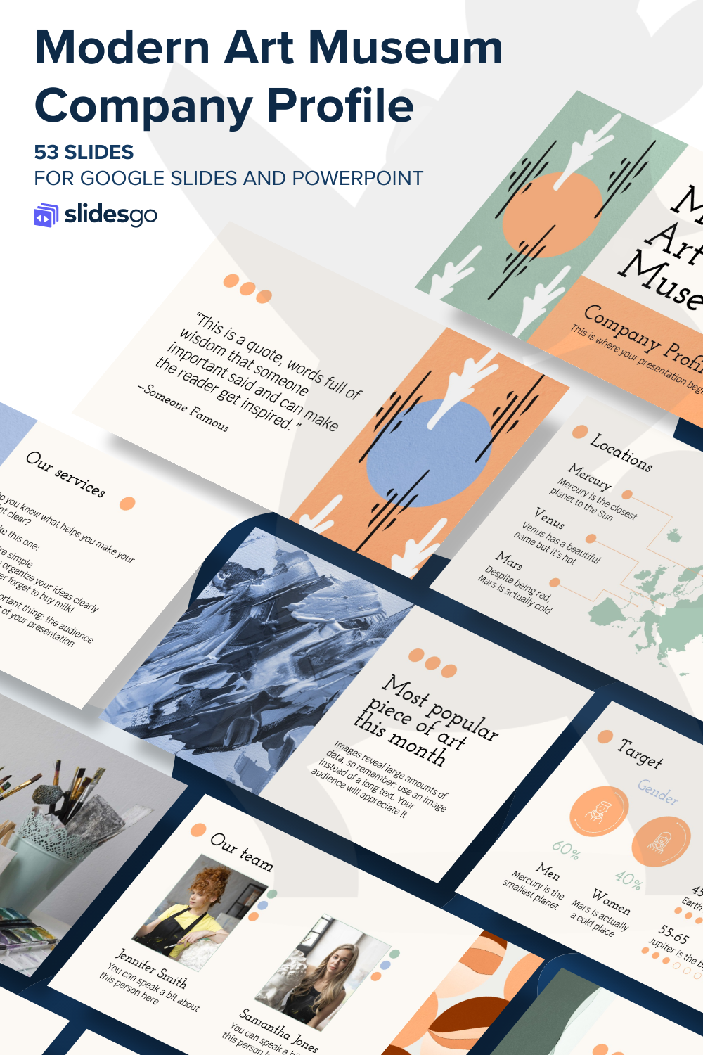 Modern Art Museum Company Profile | Google Slides