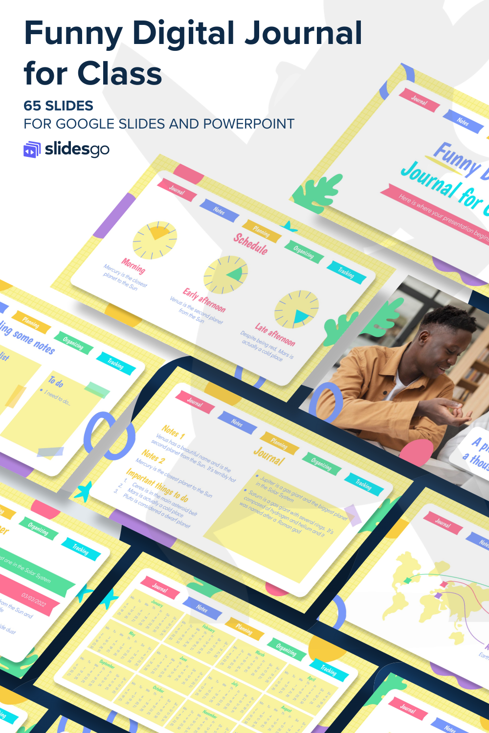 Funny Digital Journal for Class | Google Slides and PowerPoint