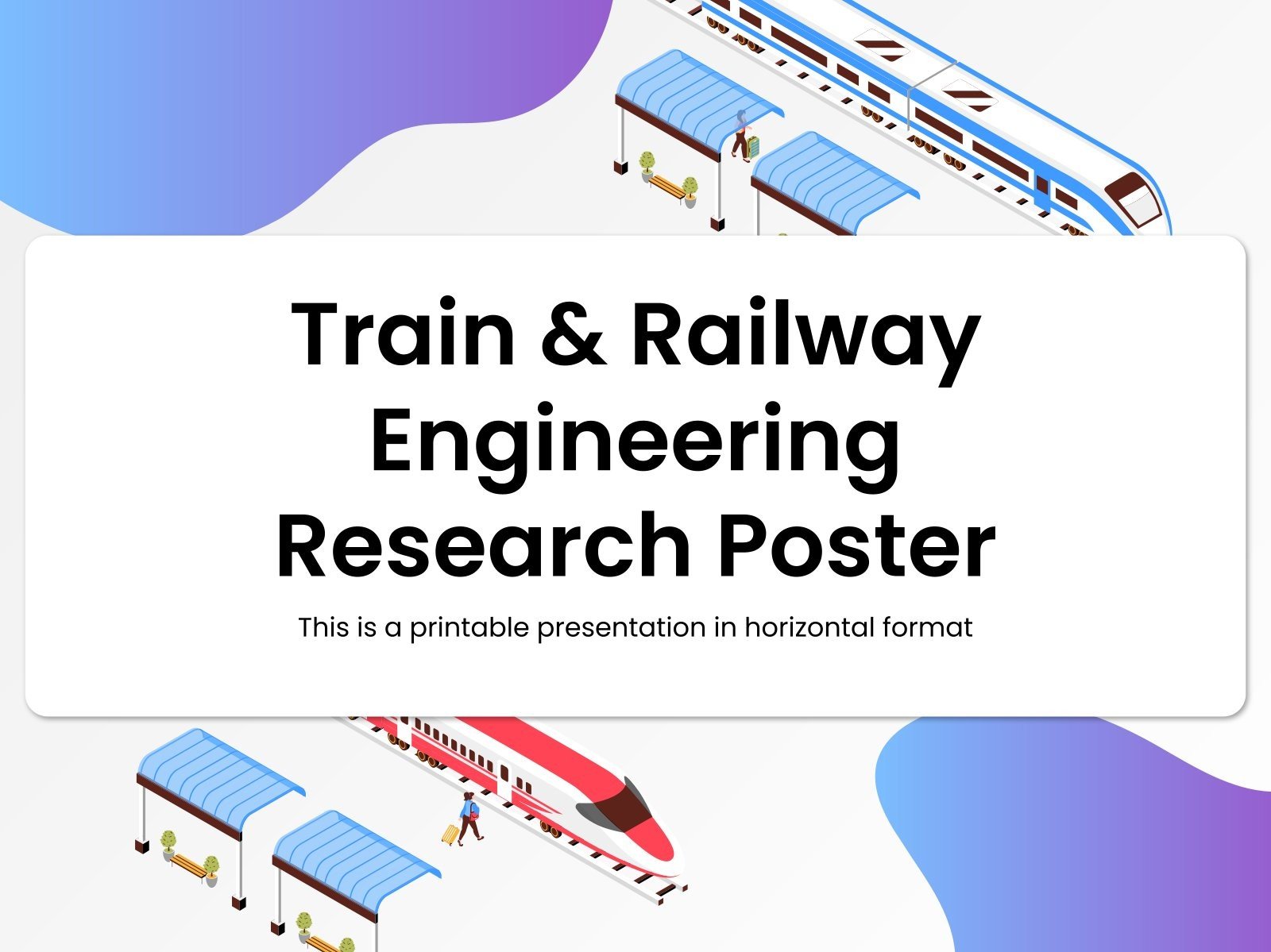 Train & Railway Engineering Research Poster | Google Slides