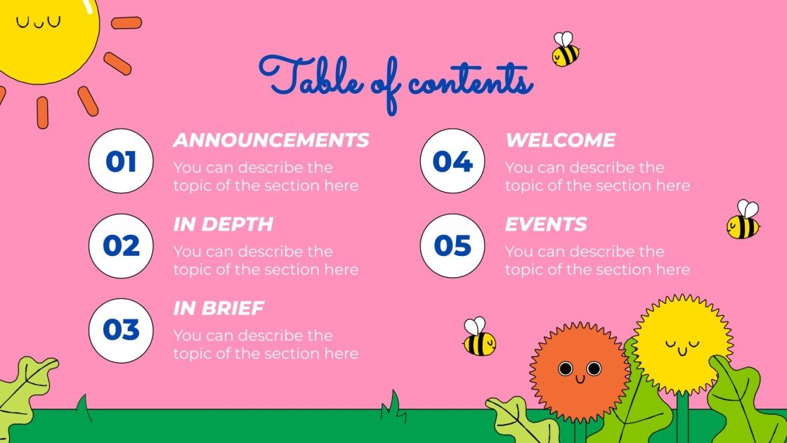 Happy Summer Newsletter | Google Slides and PowerPoint