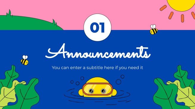 Happy Summer Newsletter | Google Slides and PowerPoint