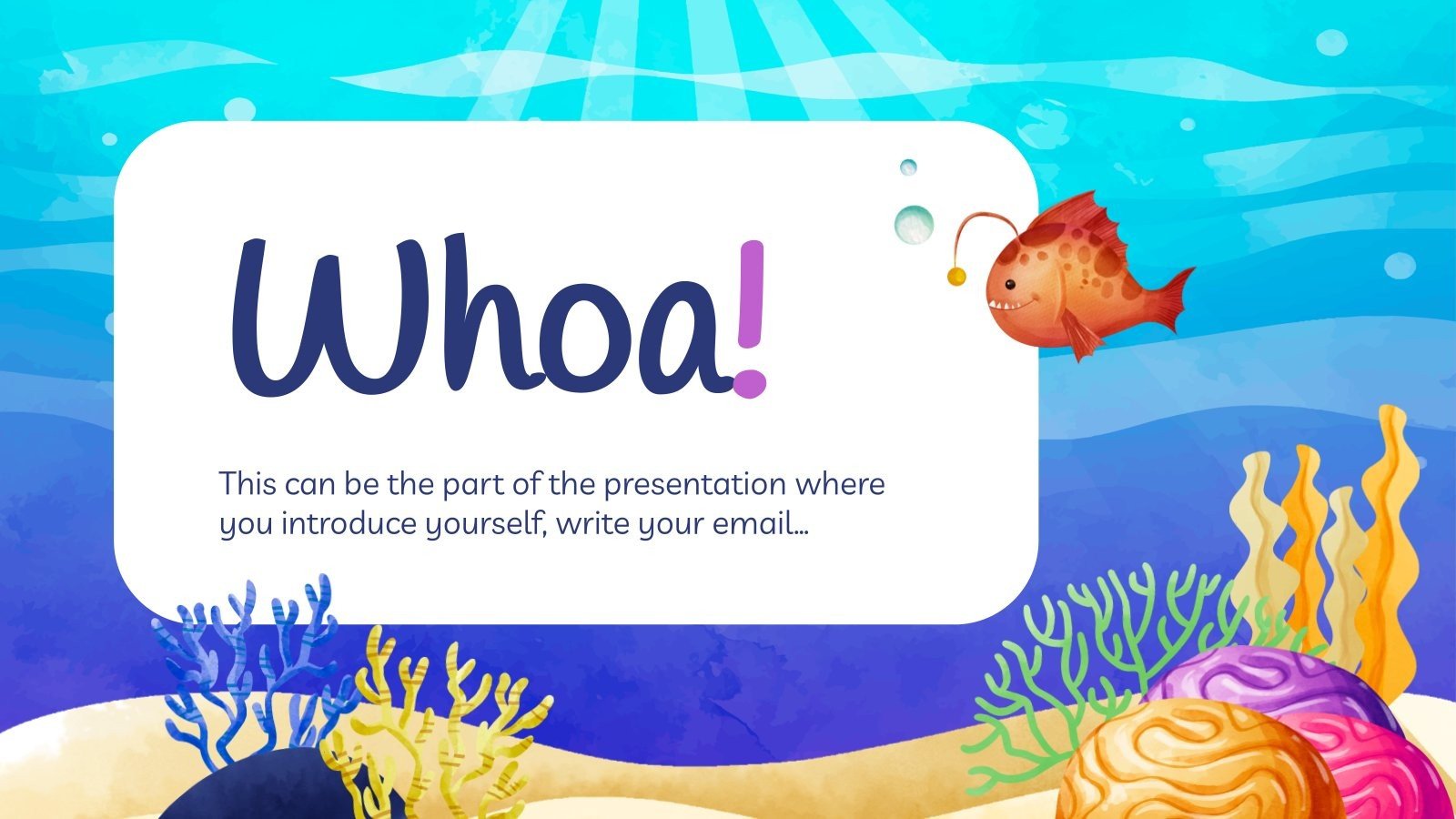 Under the Sea Vocabulary for Pre-K | Google Slides and PPT