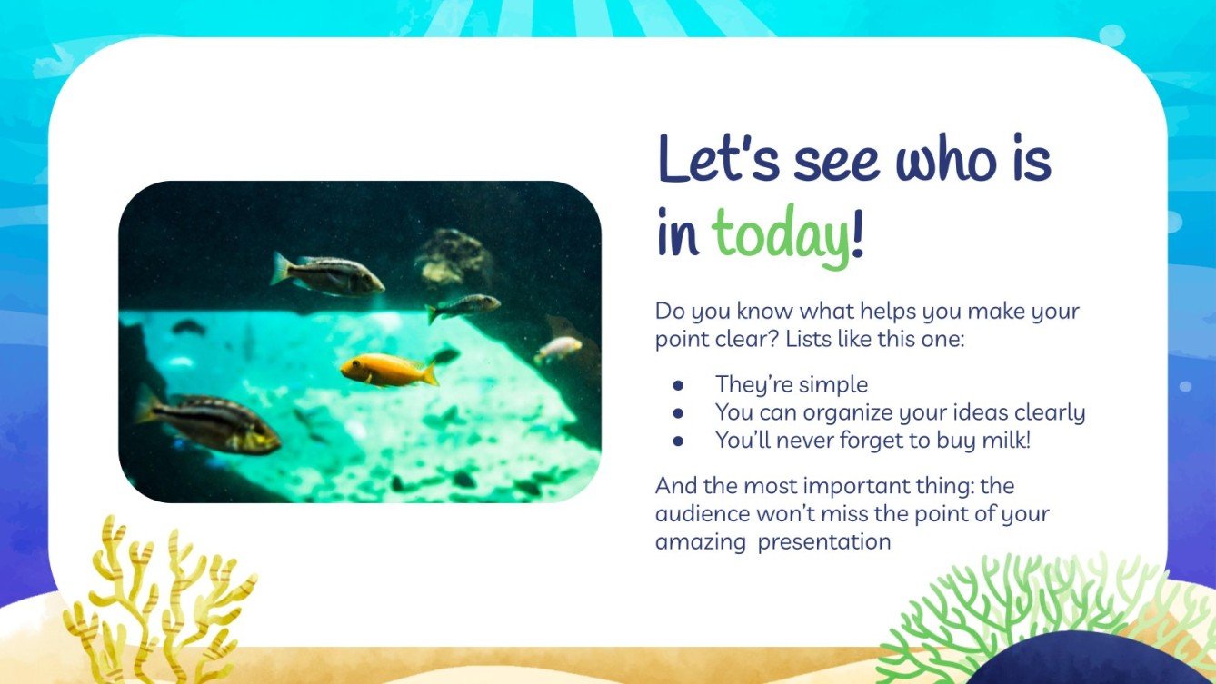 Under the Sea Vocabulary for Pre-K | Google Slides and PPT