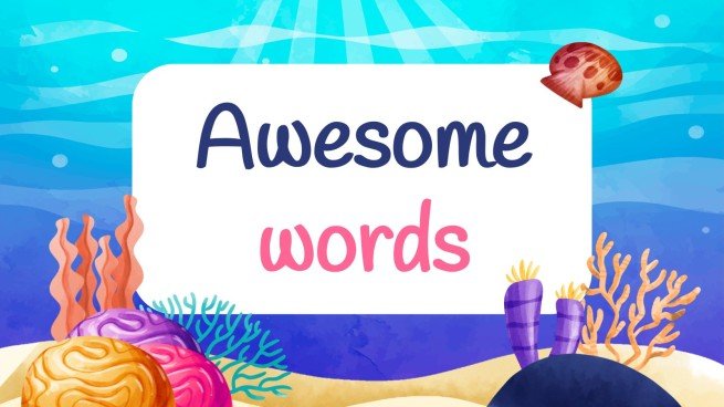 Under the Sea Vocabulary for Pre-K | Google Slides and PPT