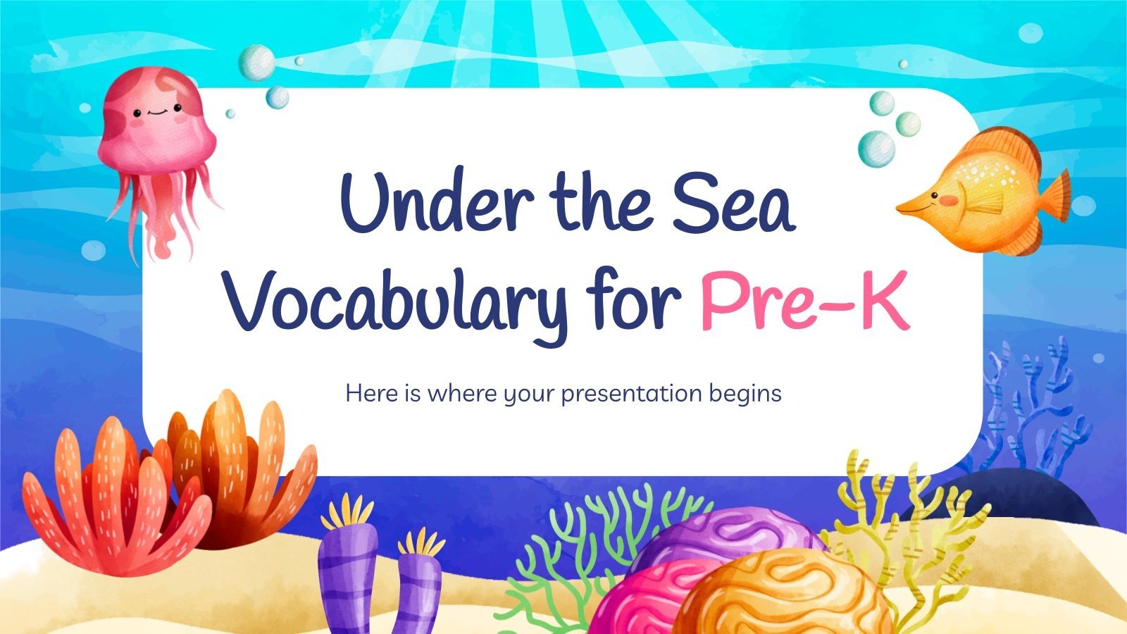 Plantillas gratis sobre el océano para Google Slides y PowerPoint