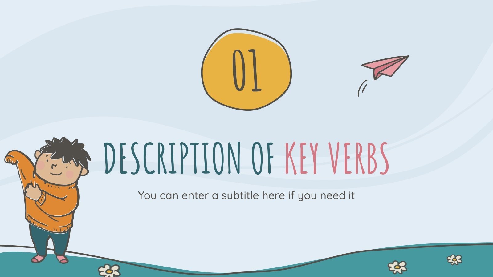 Class of Key Verbs for Pre-K | Google Slides and PowerPoint