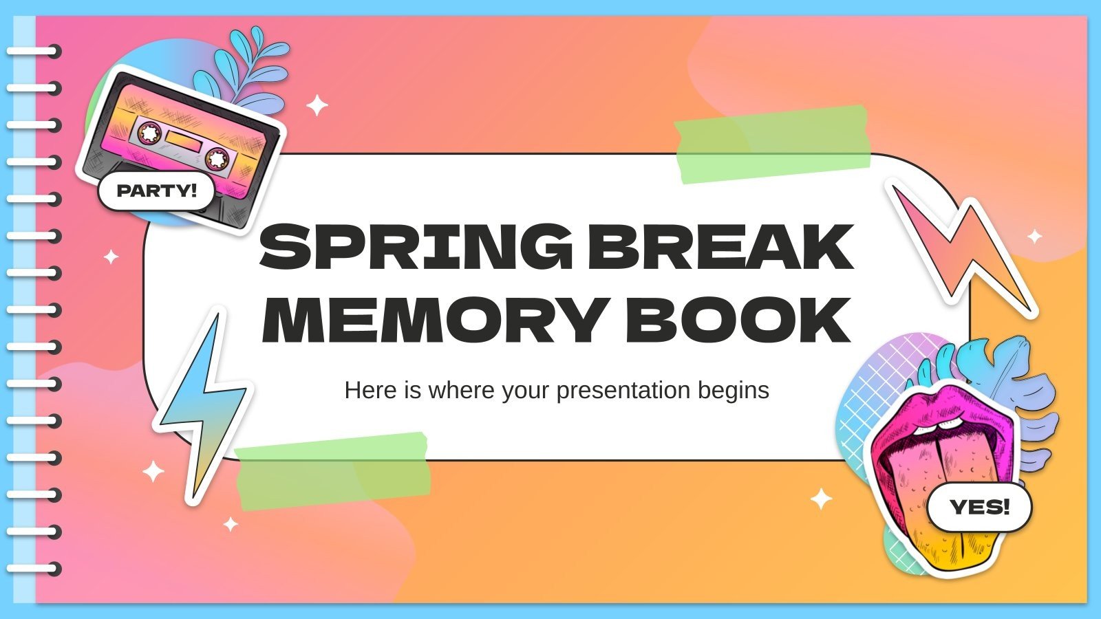 Libro de recuerdos sobre las vacaciones de primavera