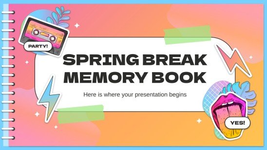 Spring Break Memory Book | Google Slides & PowerPoint