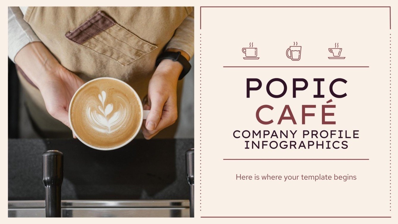 Modelos grátis com o tema Café do Google Slides e PowerPoint