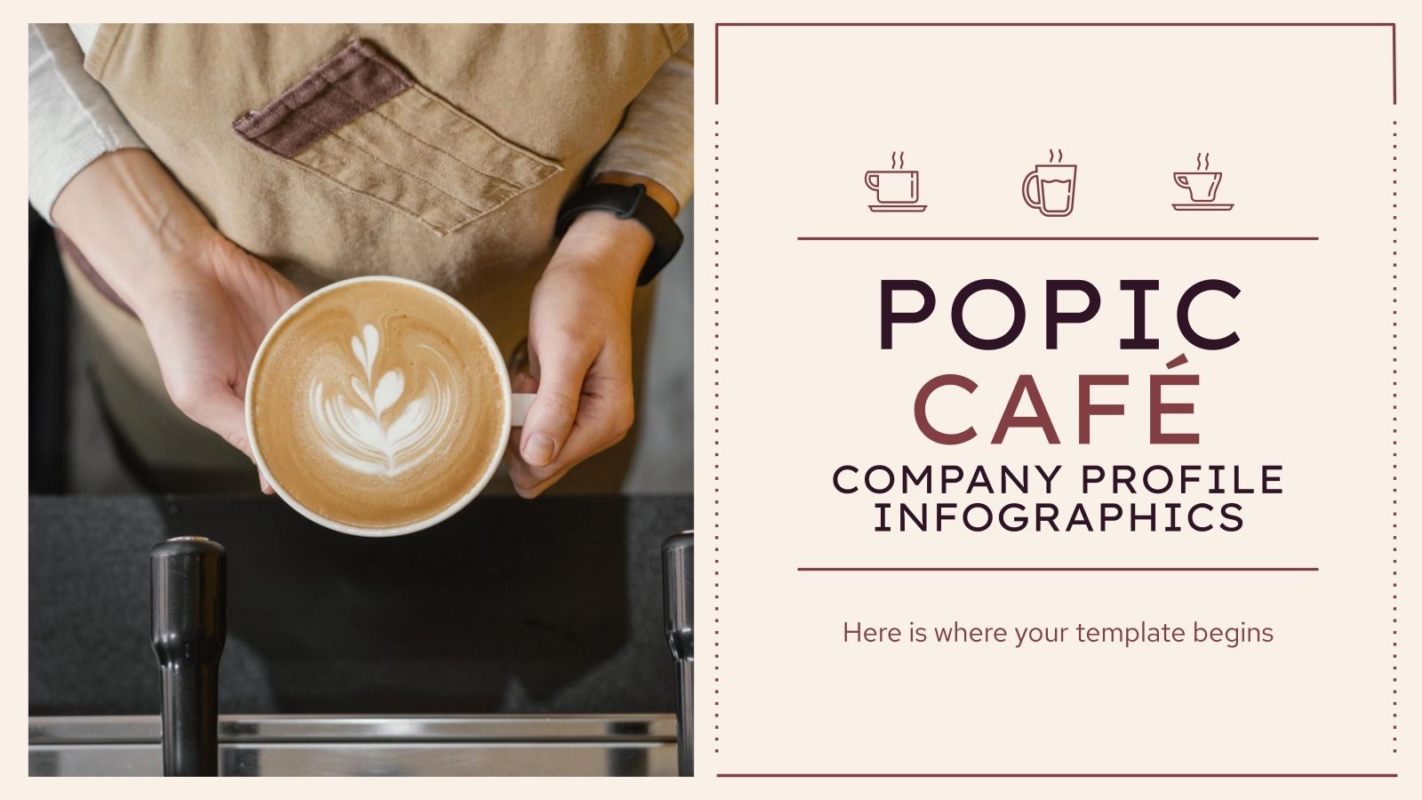 Modelos grátis com o tema Café do Google Slides e PowerPoint