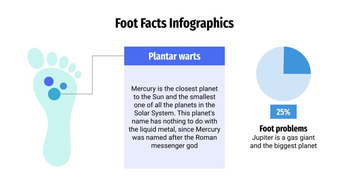 Foot Facts Infographics | Google Slides and PowerPoint