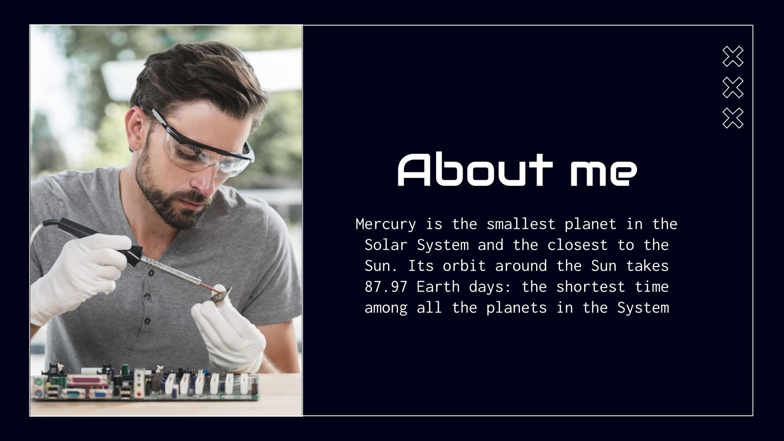 Computer Hardware Engineer CV | Google Slides and PowerPoint